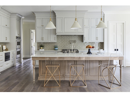 Cabinets: Repose Gray on Maple. Flush Inset using Essex Door. Island ...